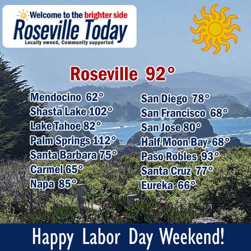 Roseville heads into Labor Day weekend